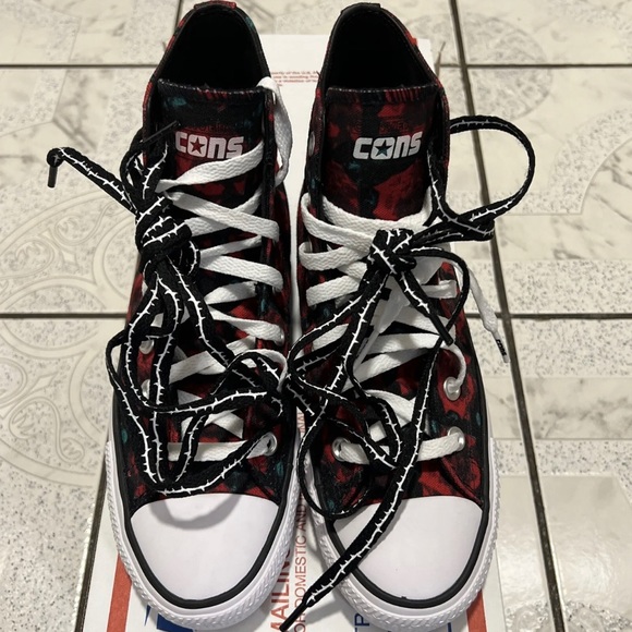 Converse | Shoes | New Converse Chuck Taylor All Star Love Black Red ...